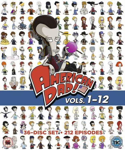 American Dad! Complete Season series 1+2+3+4+5+6+7+8+9+10+11+12 DVD Bo