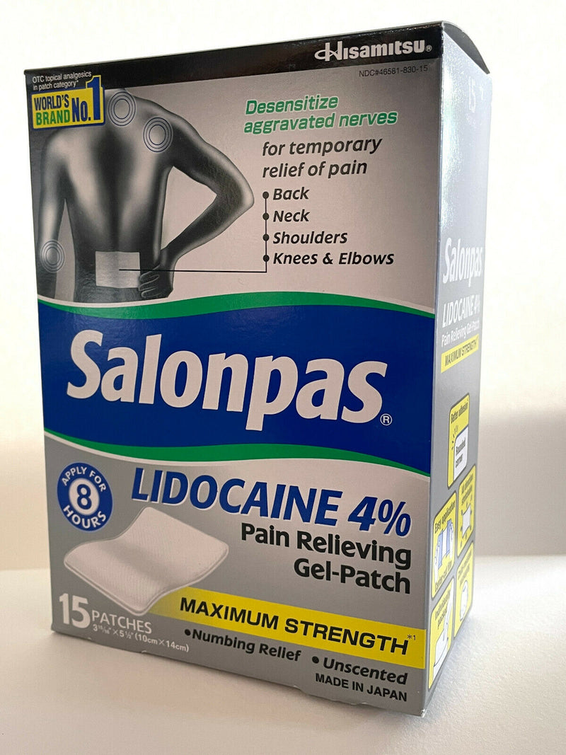 Salonpas Patch Gel Patch Hisamitsu Pain Relieving Maximum Strength Jap