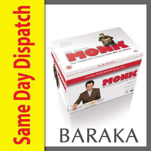 MONK: COMPLETE SERIES 1 2 3 4 5 6 7 & 8 DVD Box Set 1 - 8 New & Sealed